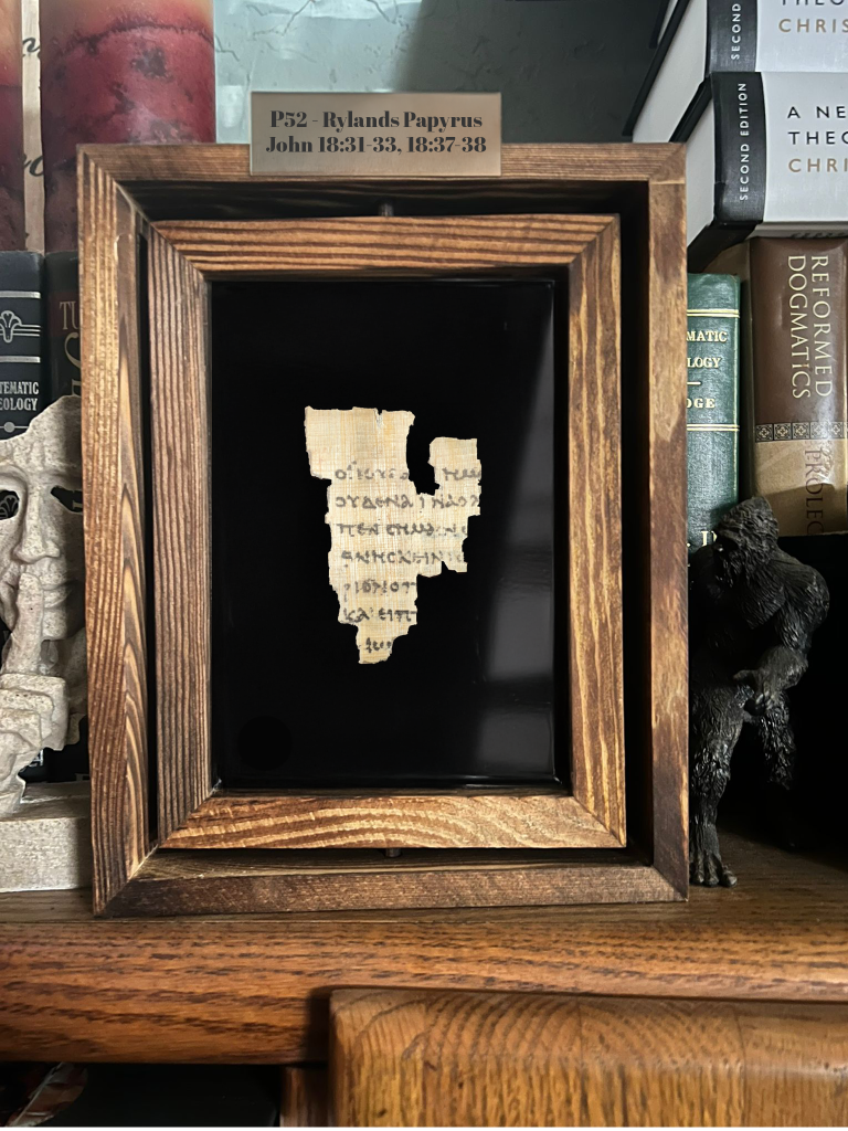 John Ryland's Papyrus - P52 Facsimile